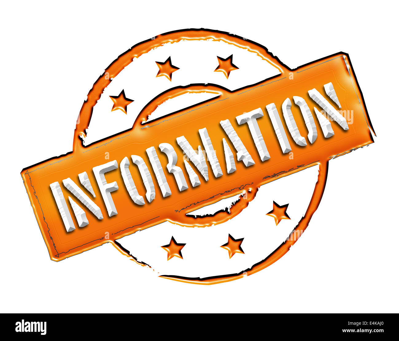 Stamp - INFORMATION Stock Photo - Alamy