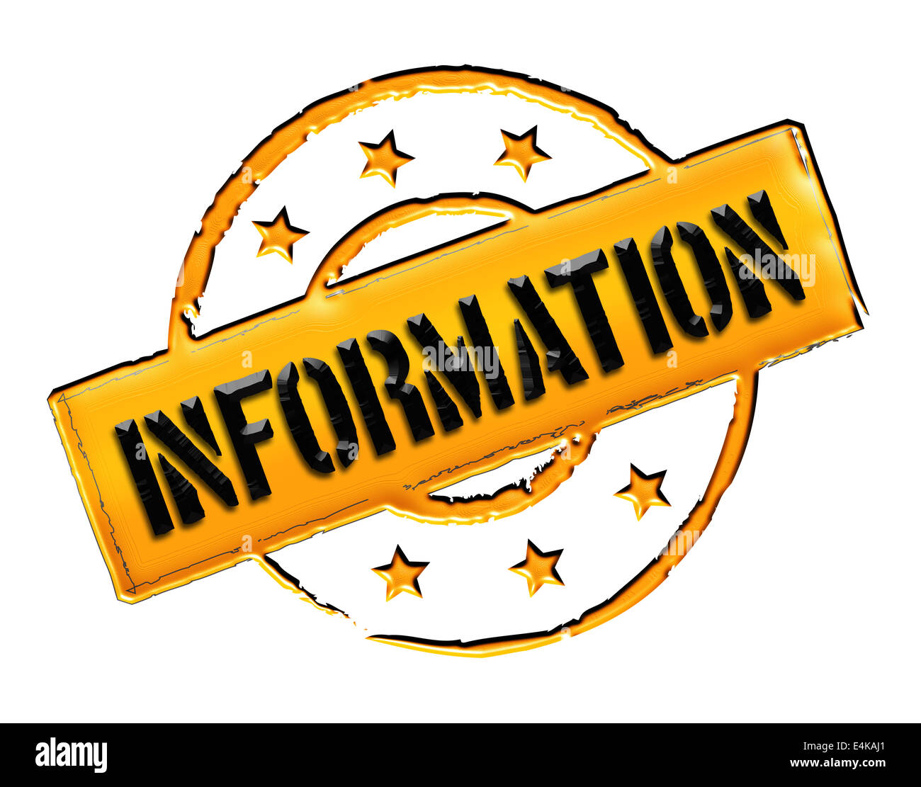 Stamp - INFORMATION Stock Photo - Alamy