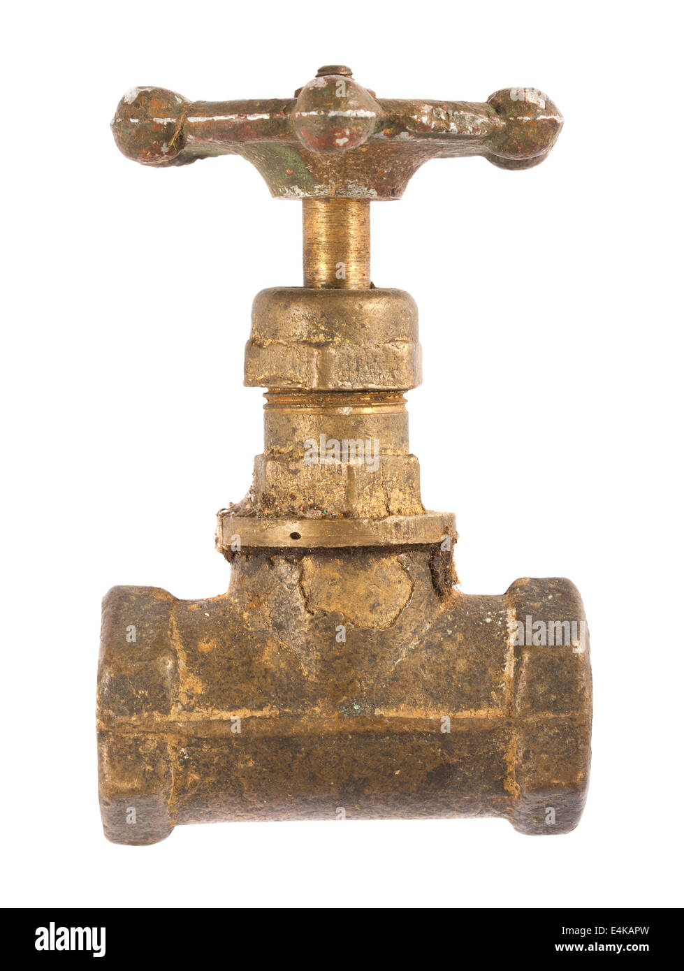 Old brass valve Stock Photo - Alamy