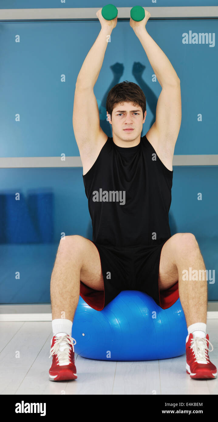 man fitness workout Stock Photo - Alamy