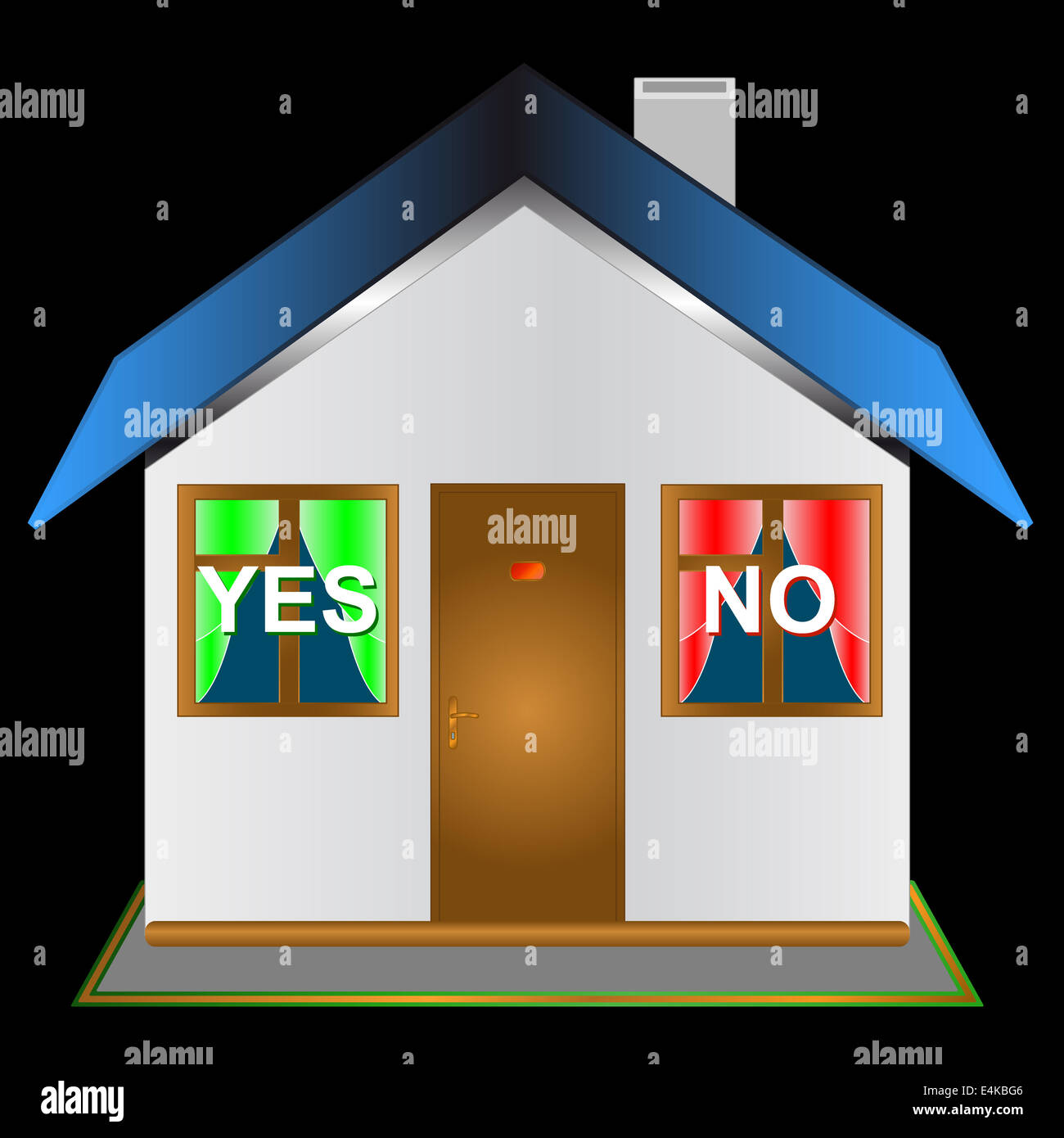 Check symbol in house hi-res stock photography and images - Alamy