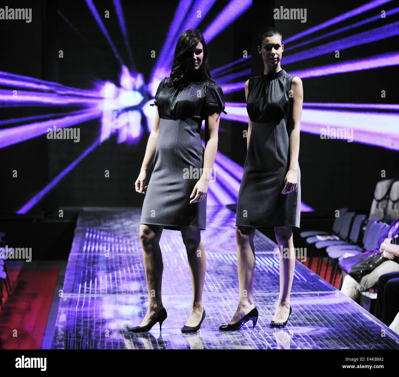 male model on fashion show Stock Photo - Alamy