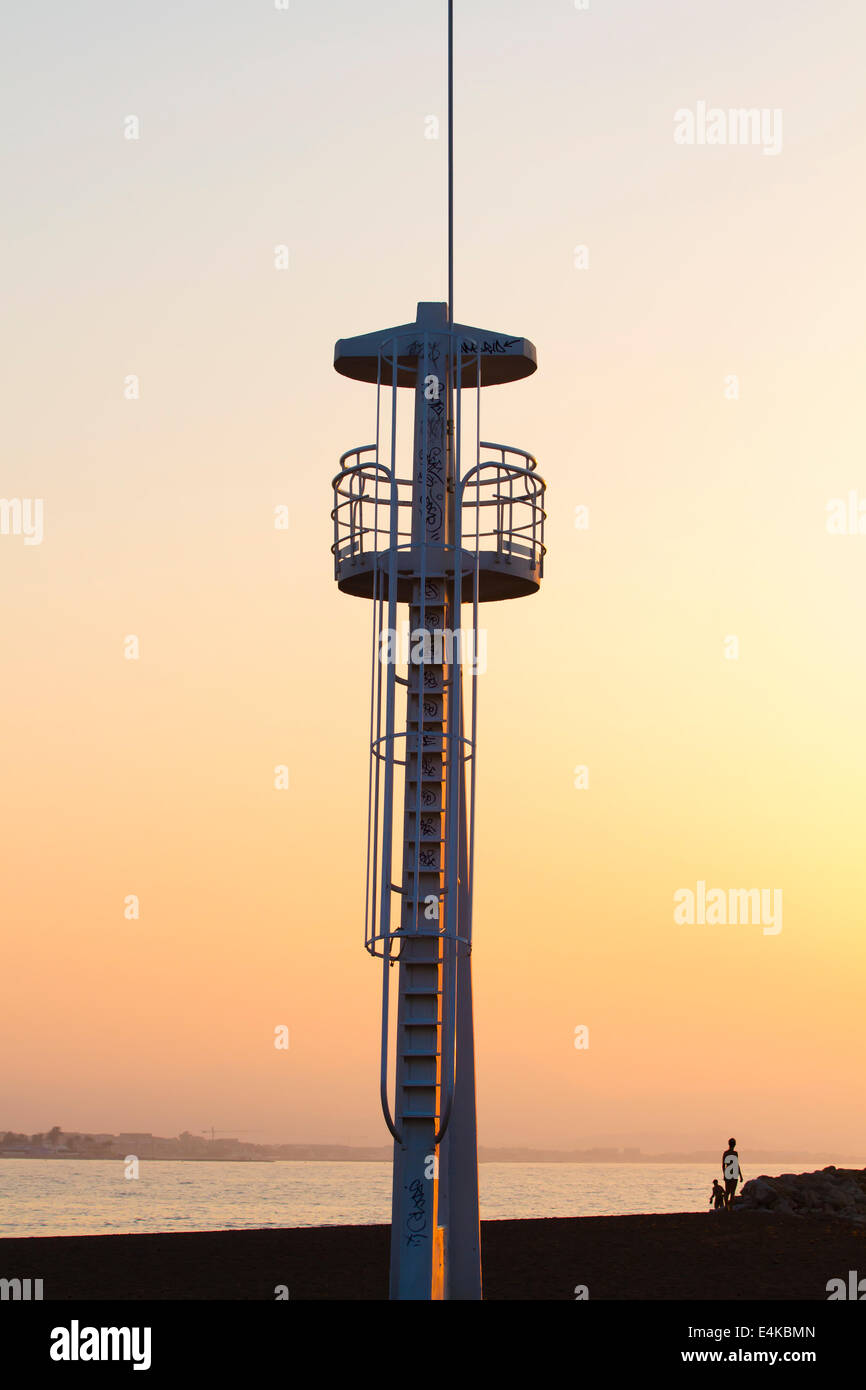 Life guard tower Stock Photo - Alamy