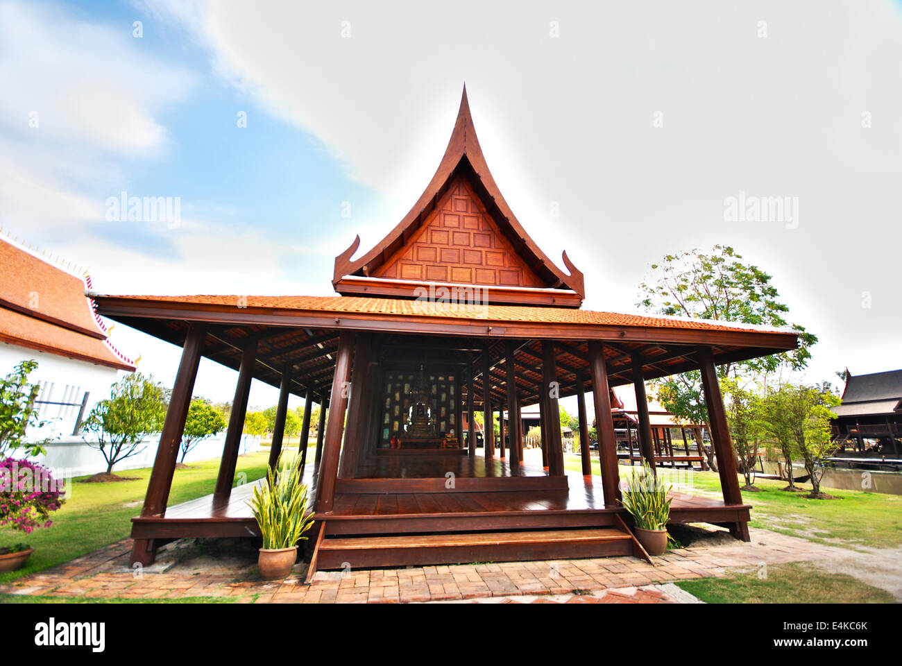 The Thai style pavilion Stock Photo - Alamy