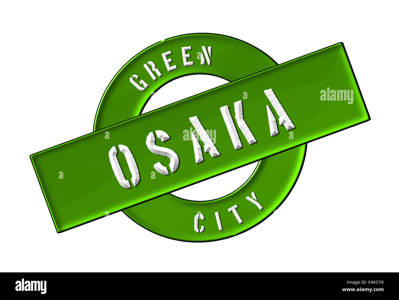 Osaka city japan Cut Out Stock Images & Pictures - Alamy