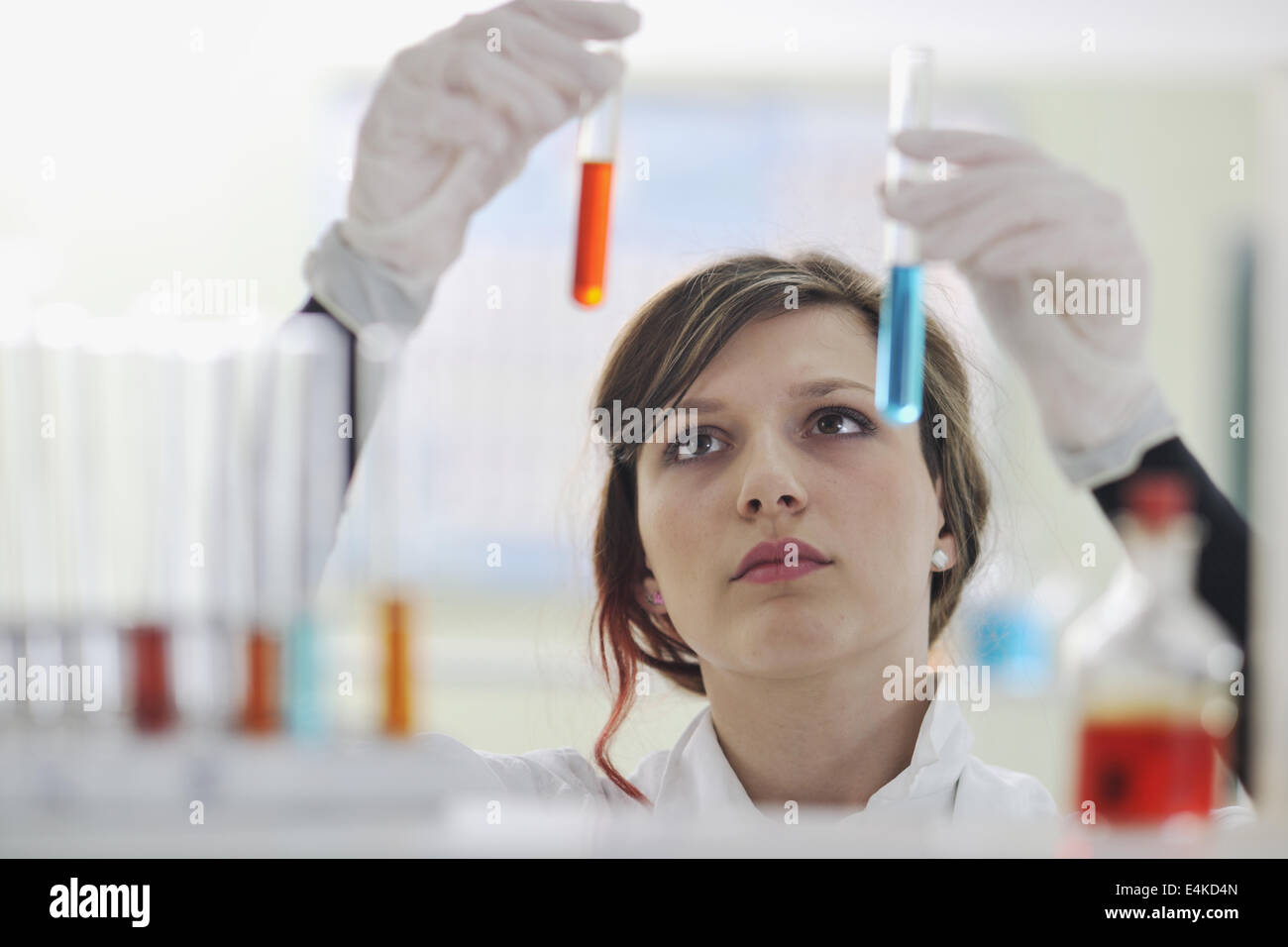 young woman in lab Stock Photo - Alamy
