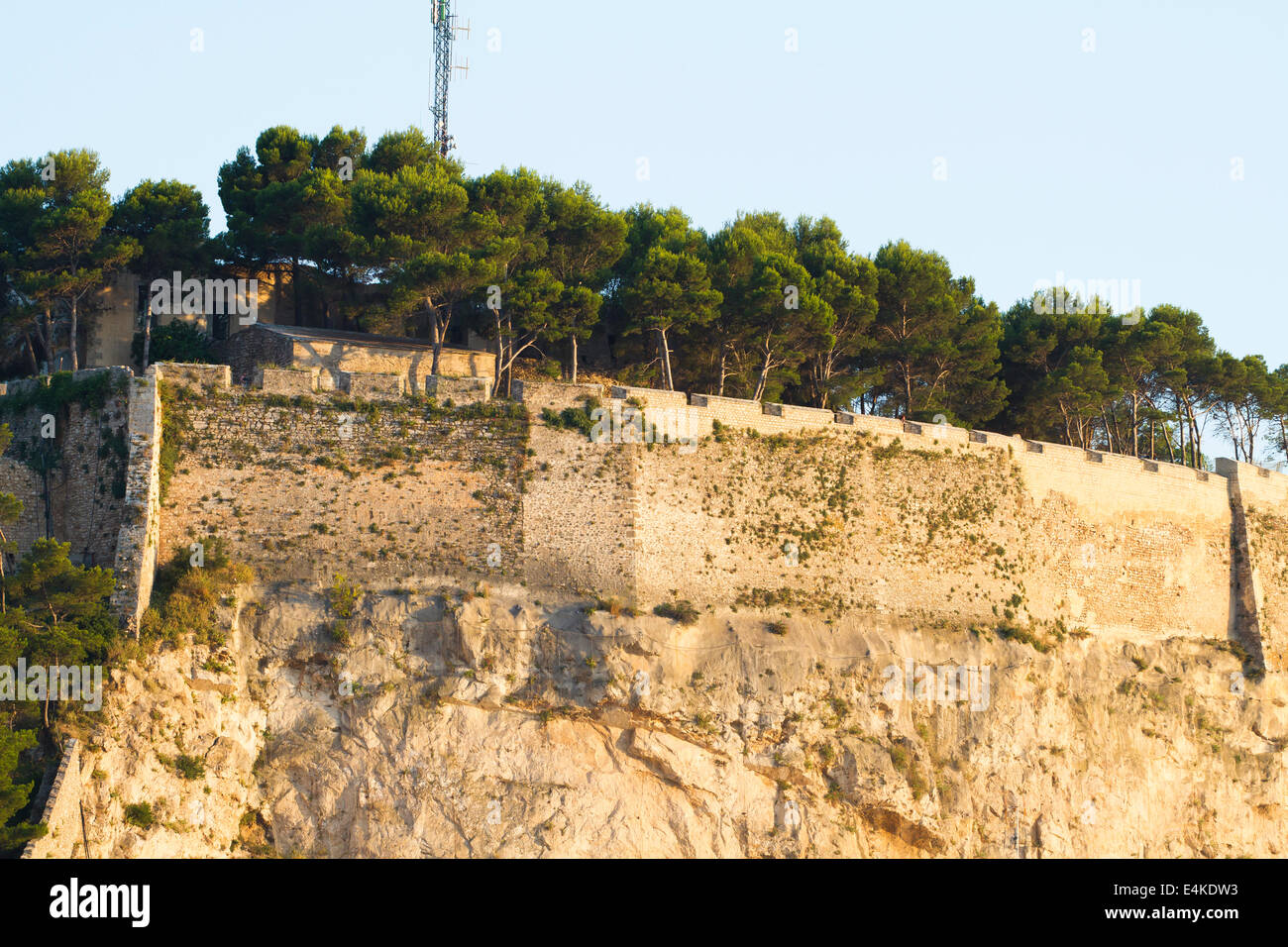 Arabic castle in Denia Spain Stock Photo - Alamy
