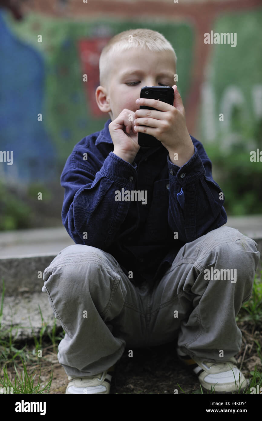 playing video games outdoor Stock Photo - Alamy