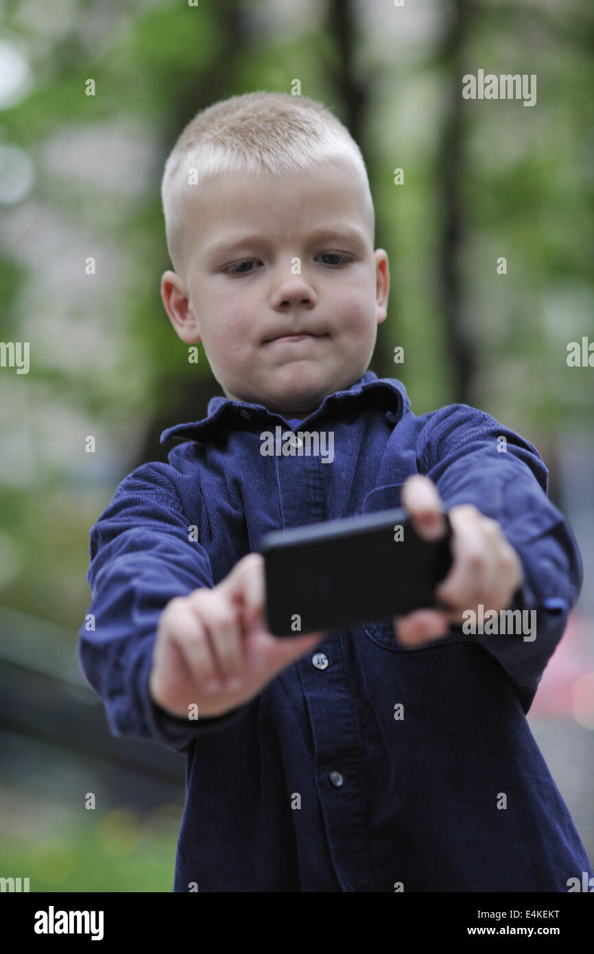 playing video games outdoor Stock Photo - Alamy