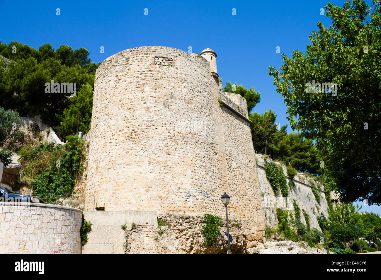 Arabic castle in Denia Spain Stock Photo - Alamy