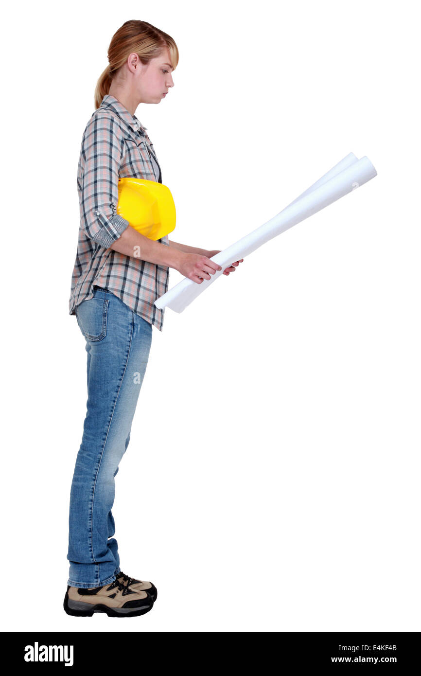 Learning female Cut Out Stock Images & Pictures - Alamy