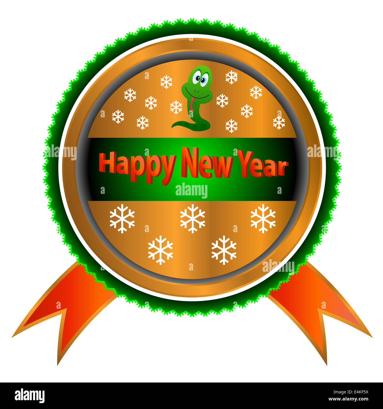 Symbol of happy new year Stock Photo - Alamy