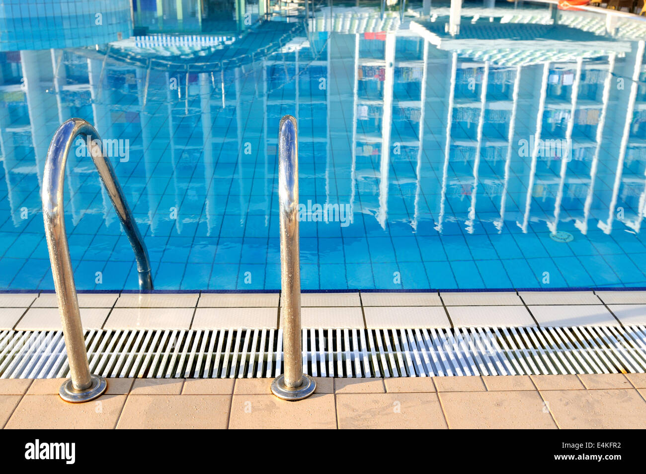 Outdoor pool in nice hotel Stock Photo - Alamy