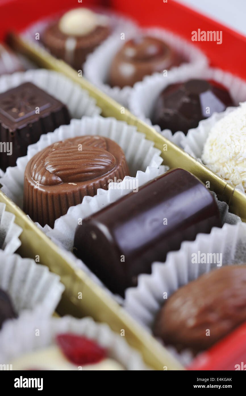 chocolate and praline Stock Photo - Alamy