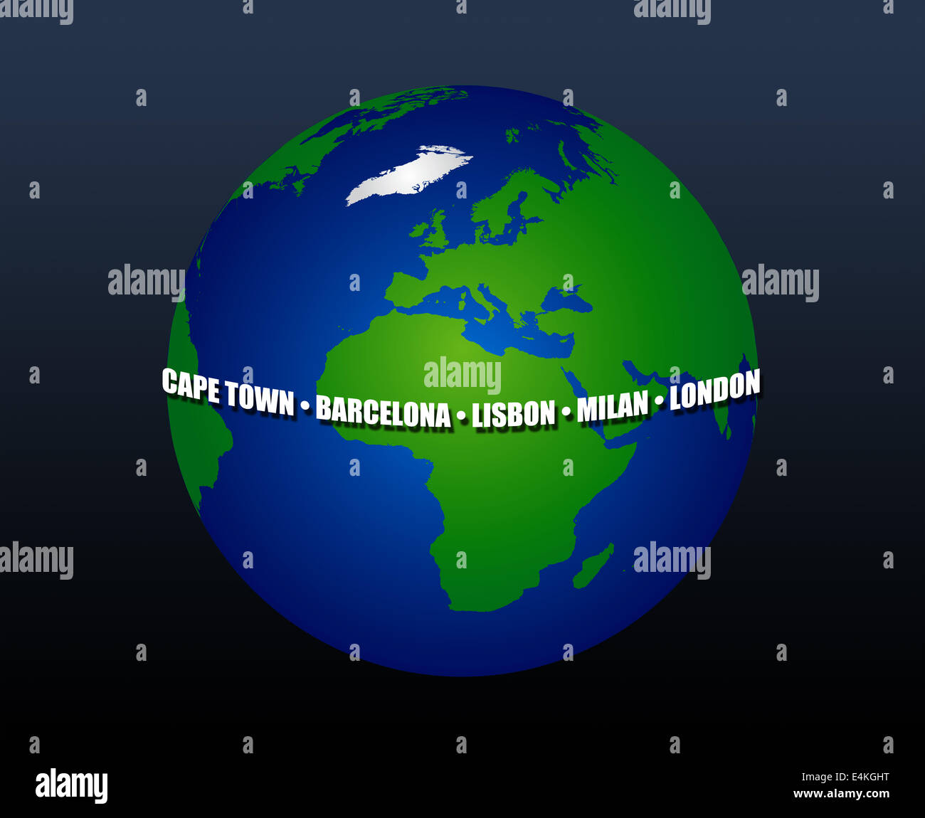 Planet Earth - cities Stock Photo - Alamy