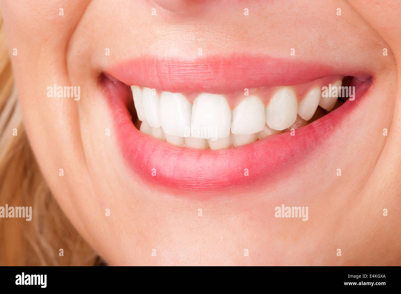 Womans Lips Smiling Stock Photo - Alamy