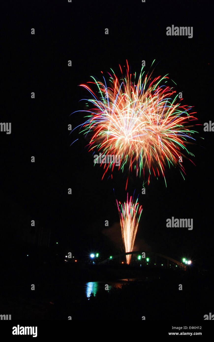 Color firework explosion Stock Photo - Alamy