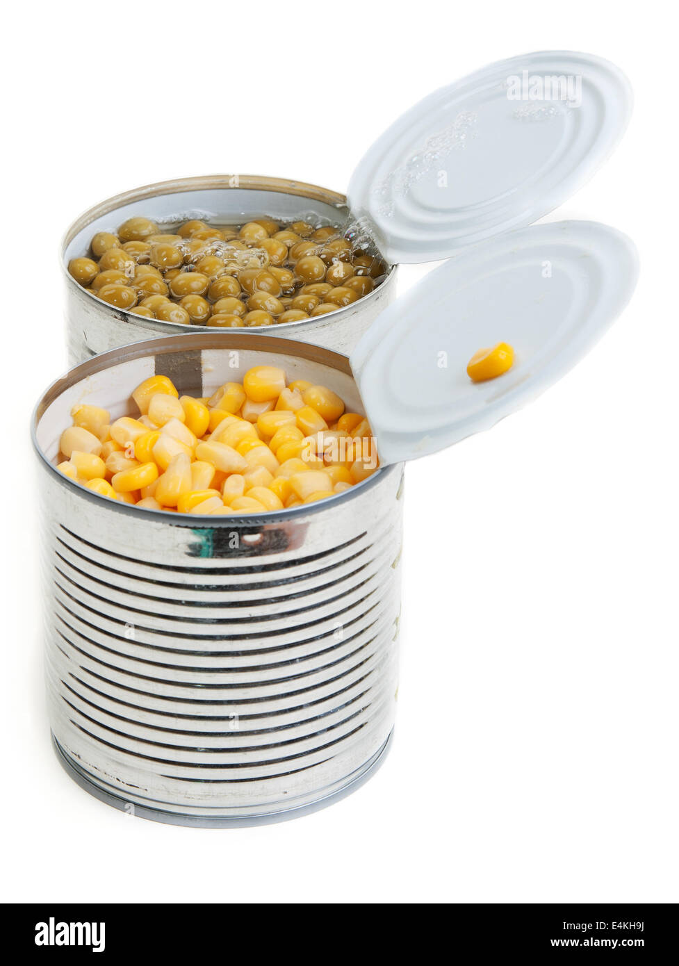 Two open Aluminium cans Stock Photo - Alamy