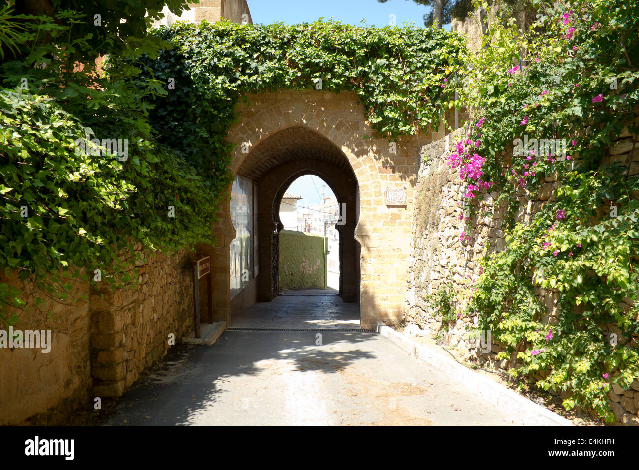 Arabic castle in Denia Spain Stock Photo - Alamy