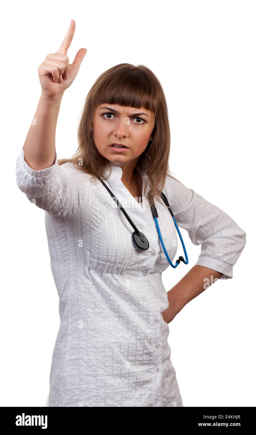 crazy girl doctor Stock Photo - Alamy