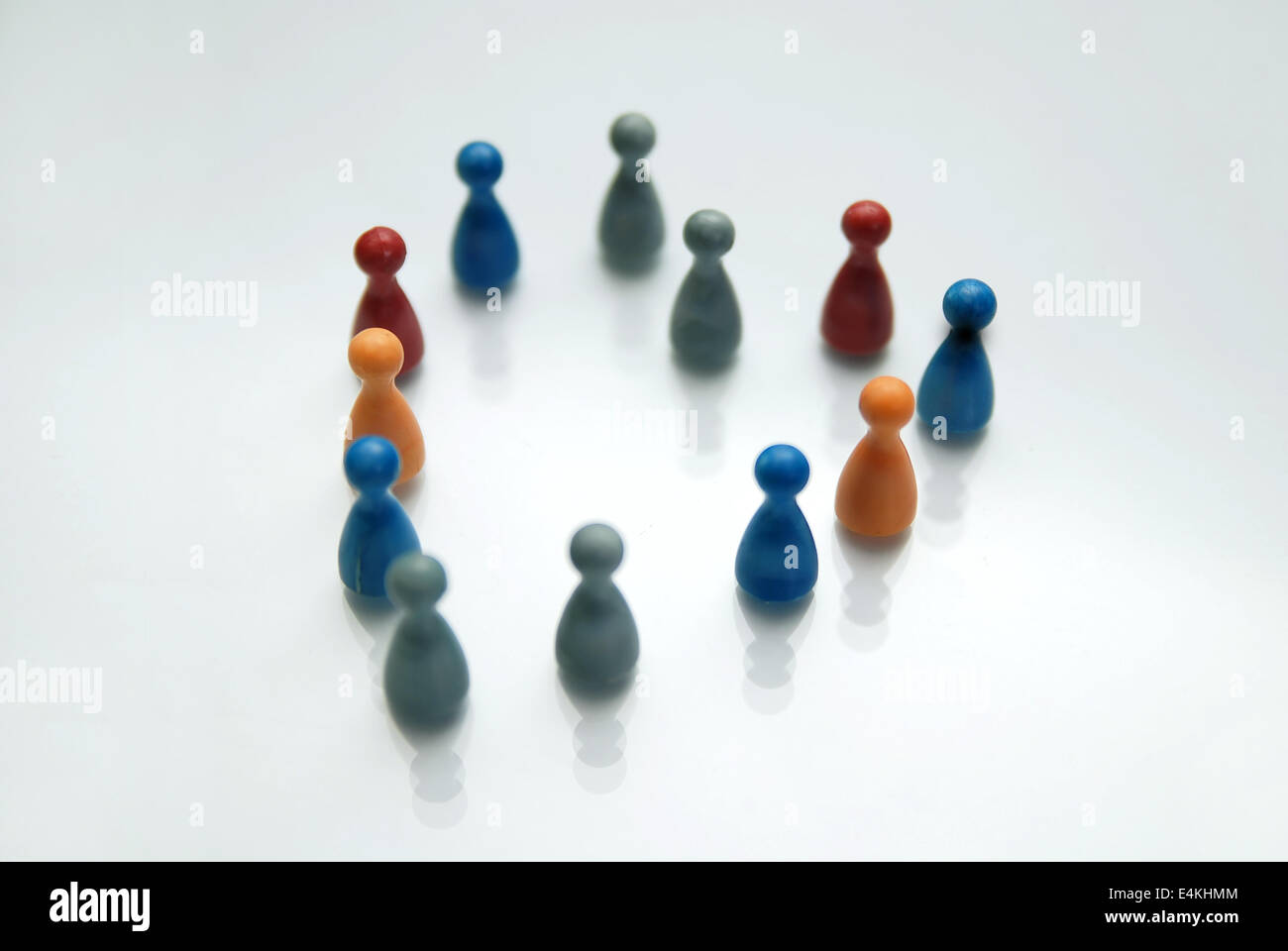 Concept of a multi-colored crowd Stock Photo - Alamy