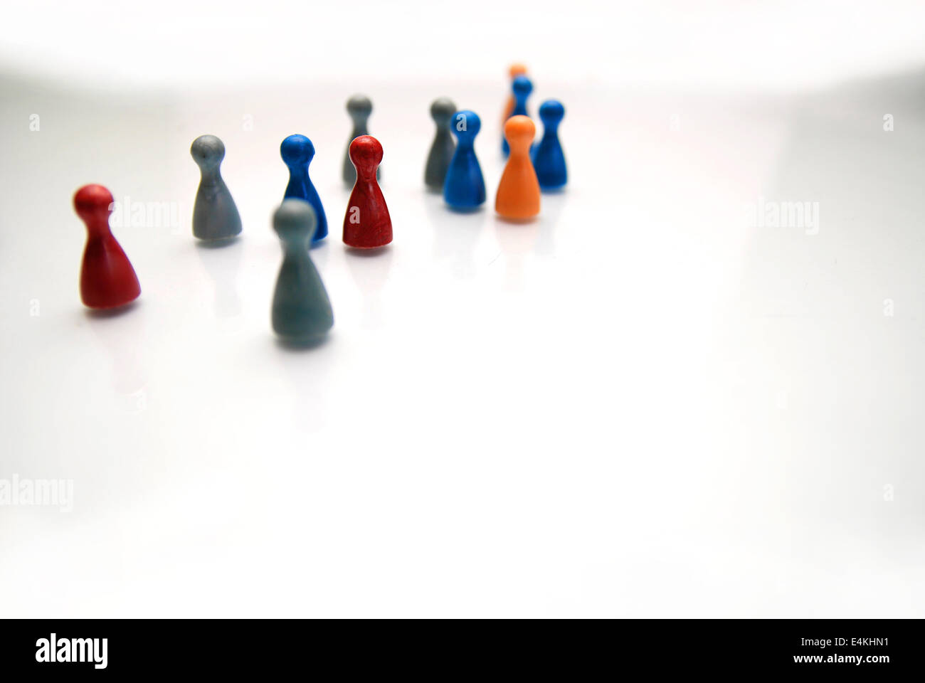 Concept of a multi-colored crowd Stock Photo - Alamy