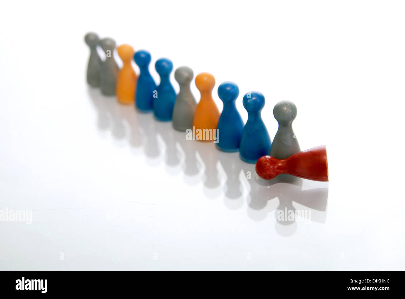 Concept of a multi-colored crowd Stock Photo - Alamy