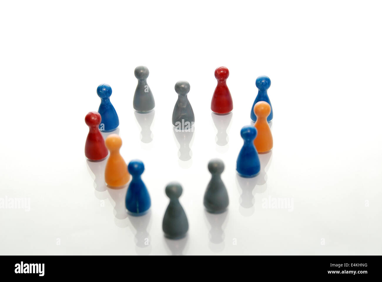 Concept of a multi-colored crowd Stock Photo - Alamy