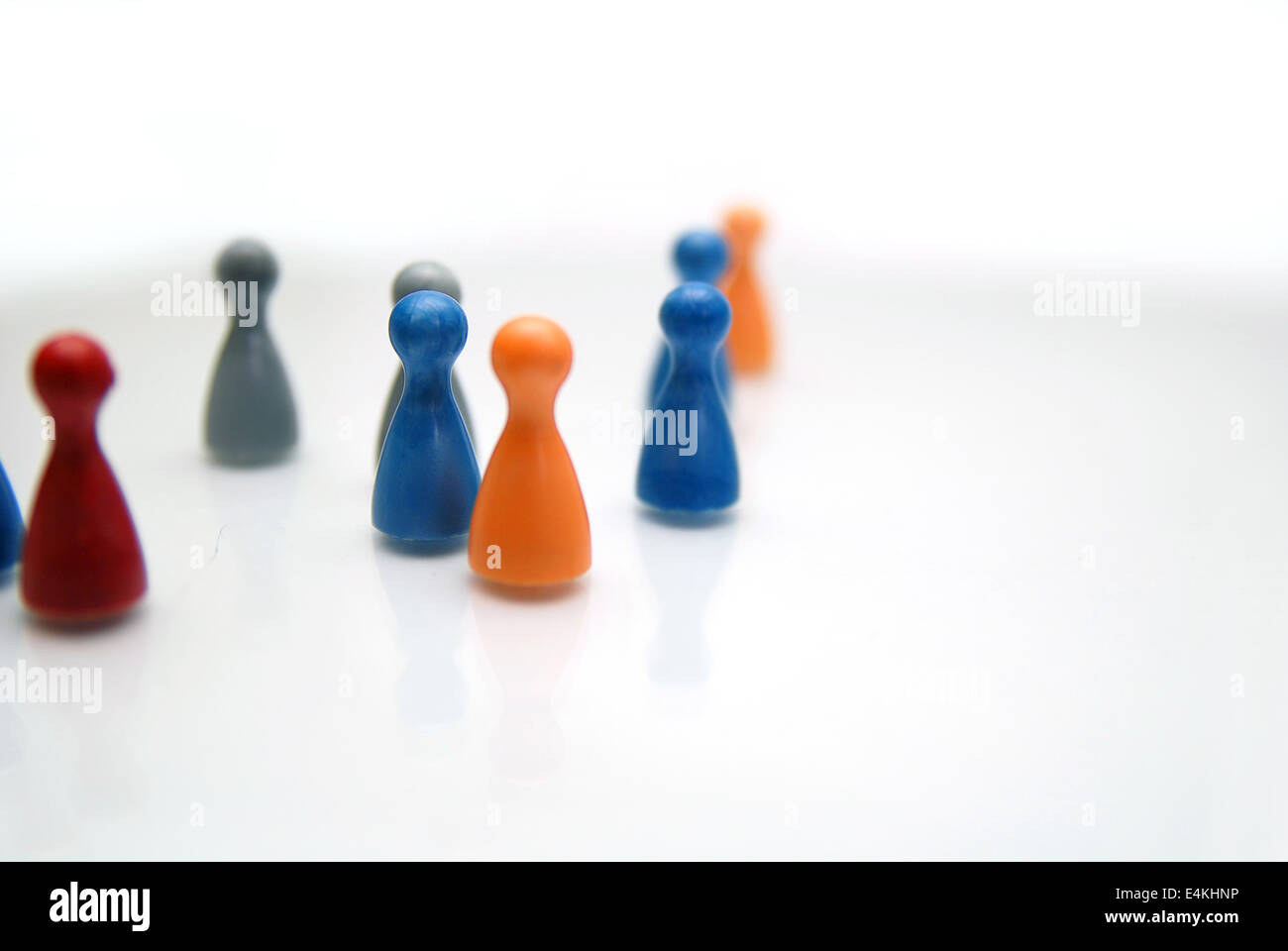 Concept of a multi-colored crowd Stock Photo - Alamy