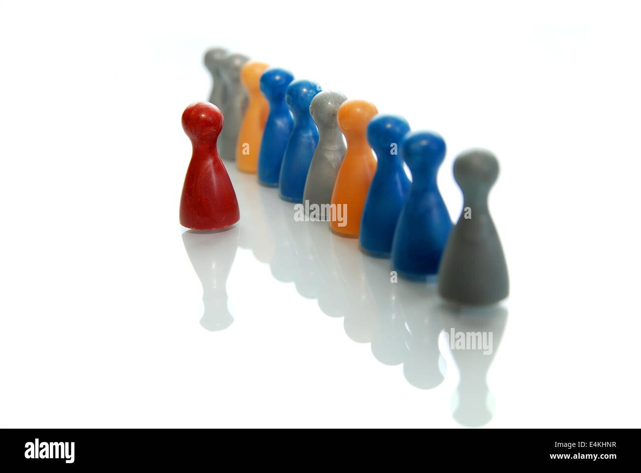 Concept of a multi-colored crowd Stock Photo - Alamy