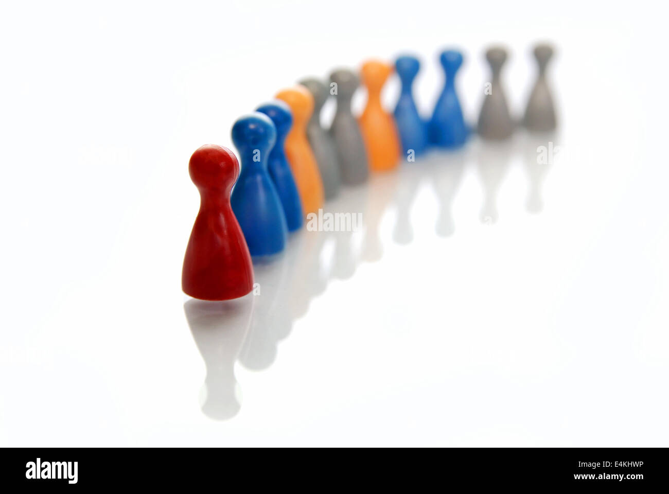 Concept of a multi-colored crowd Stock Photo - Alamy