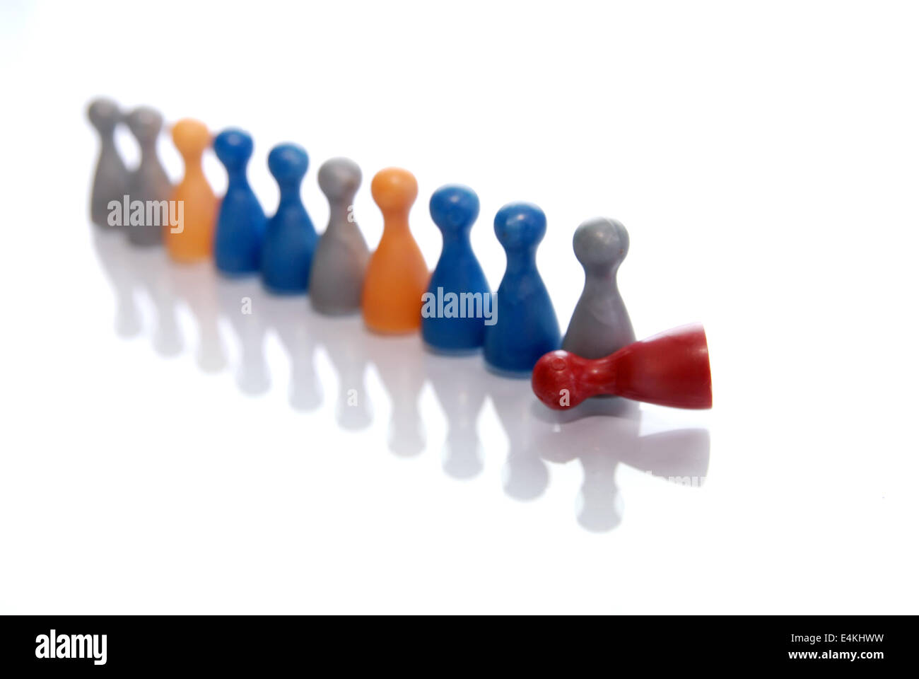 Concept of a multi-colored crowd Stock Photo - Alamy