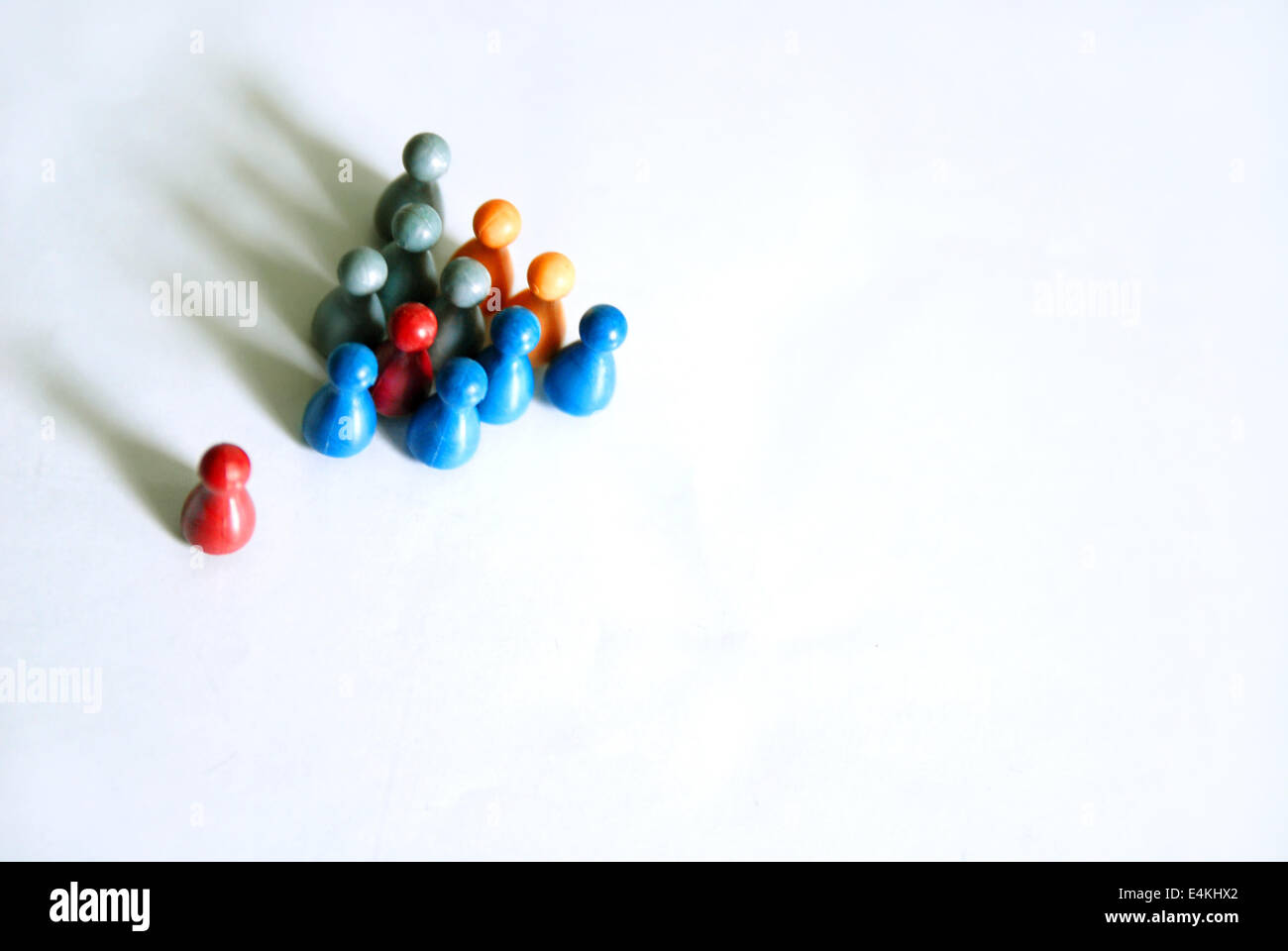 Concept of a multi-colored crowd Stock Photo - Alamy