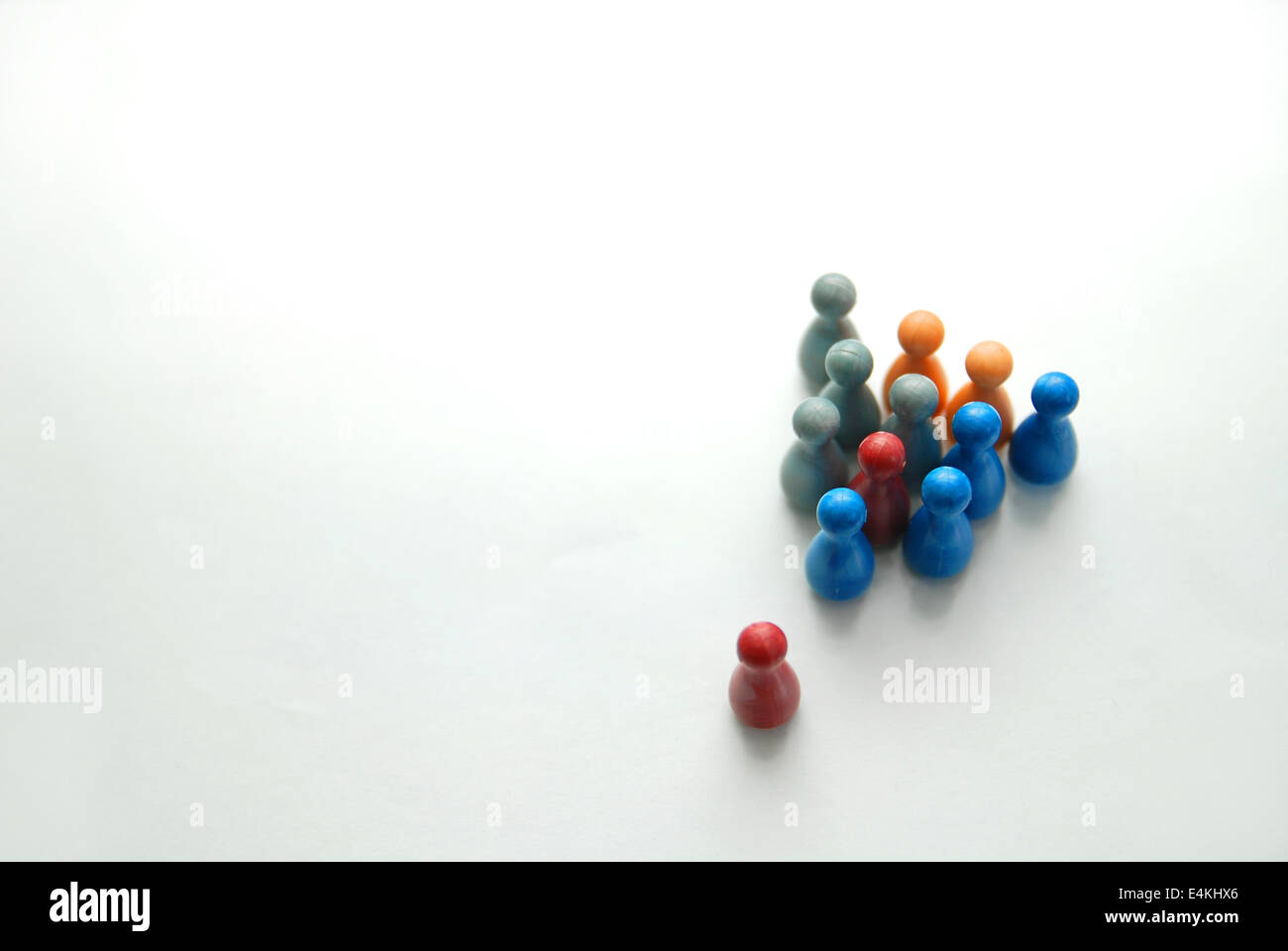 Concept of a multi-colored crowd Stock Photo - Alamy