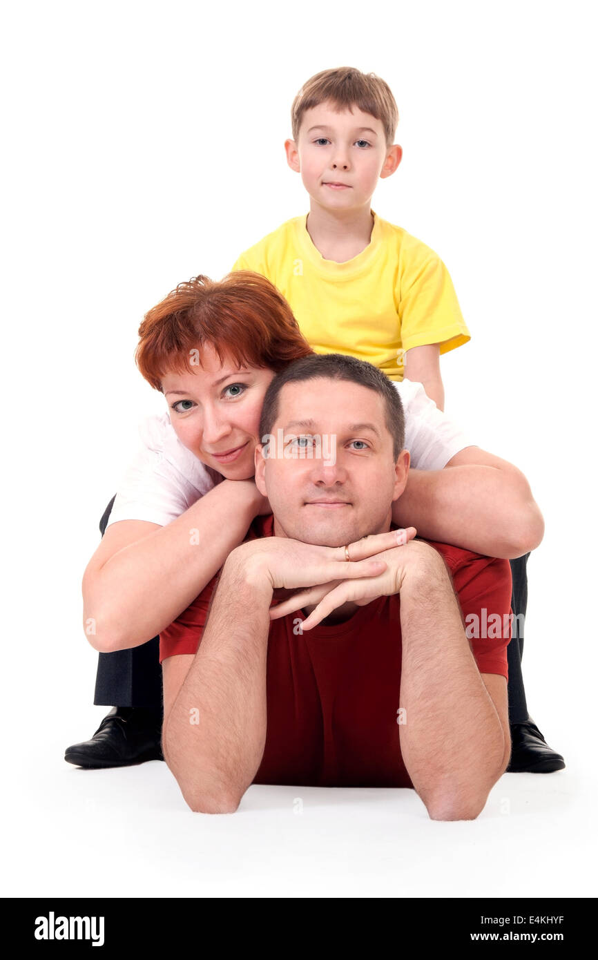 family of three on the floor Stock Photo - Alamy
