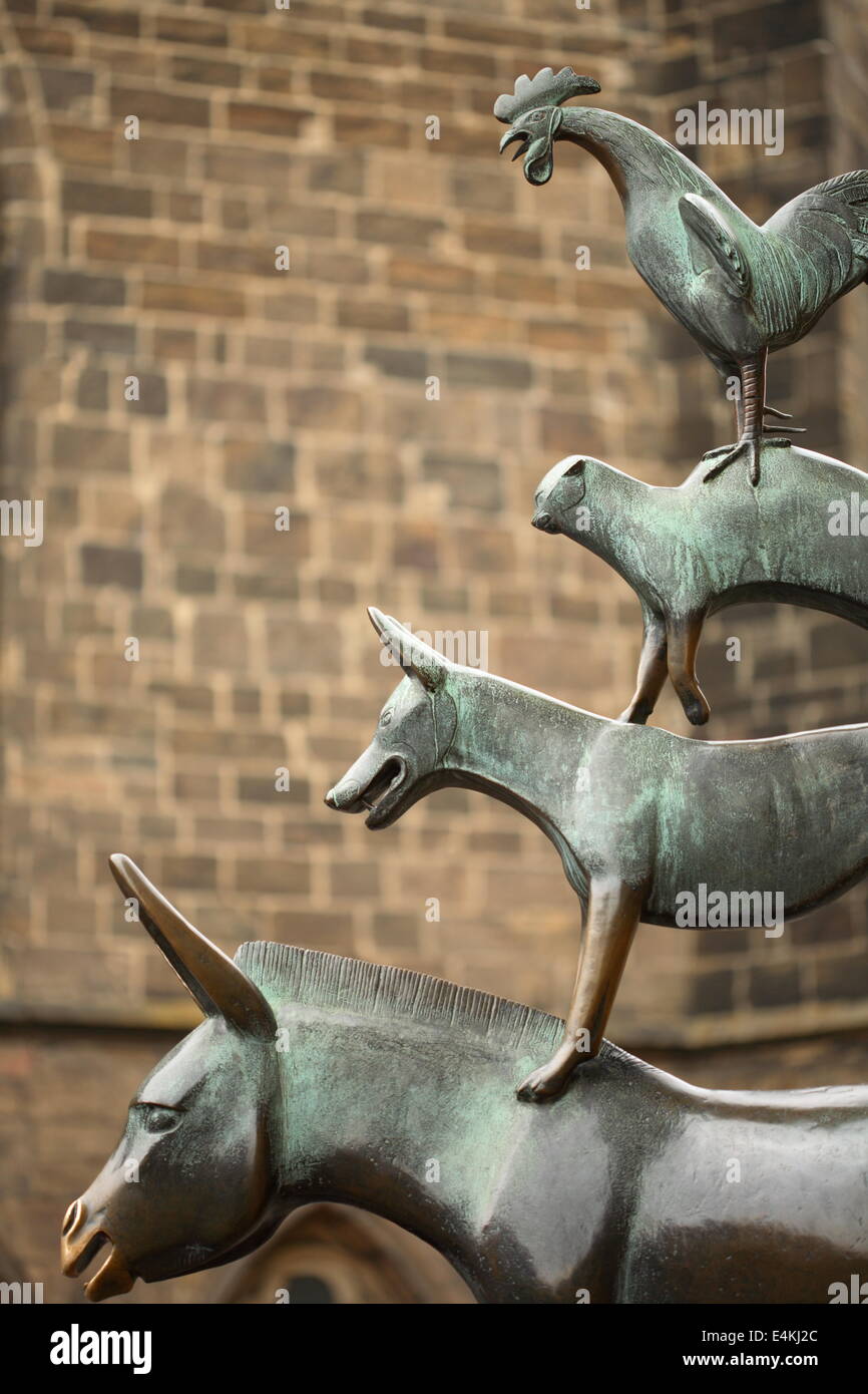 Town Musicians of Bremen Stock Photo - Alamy