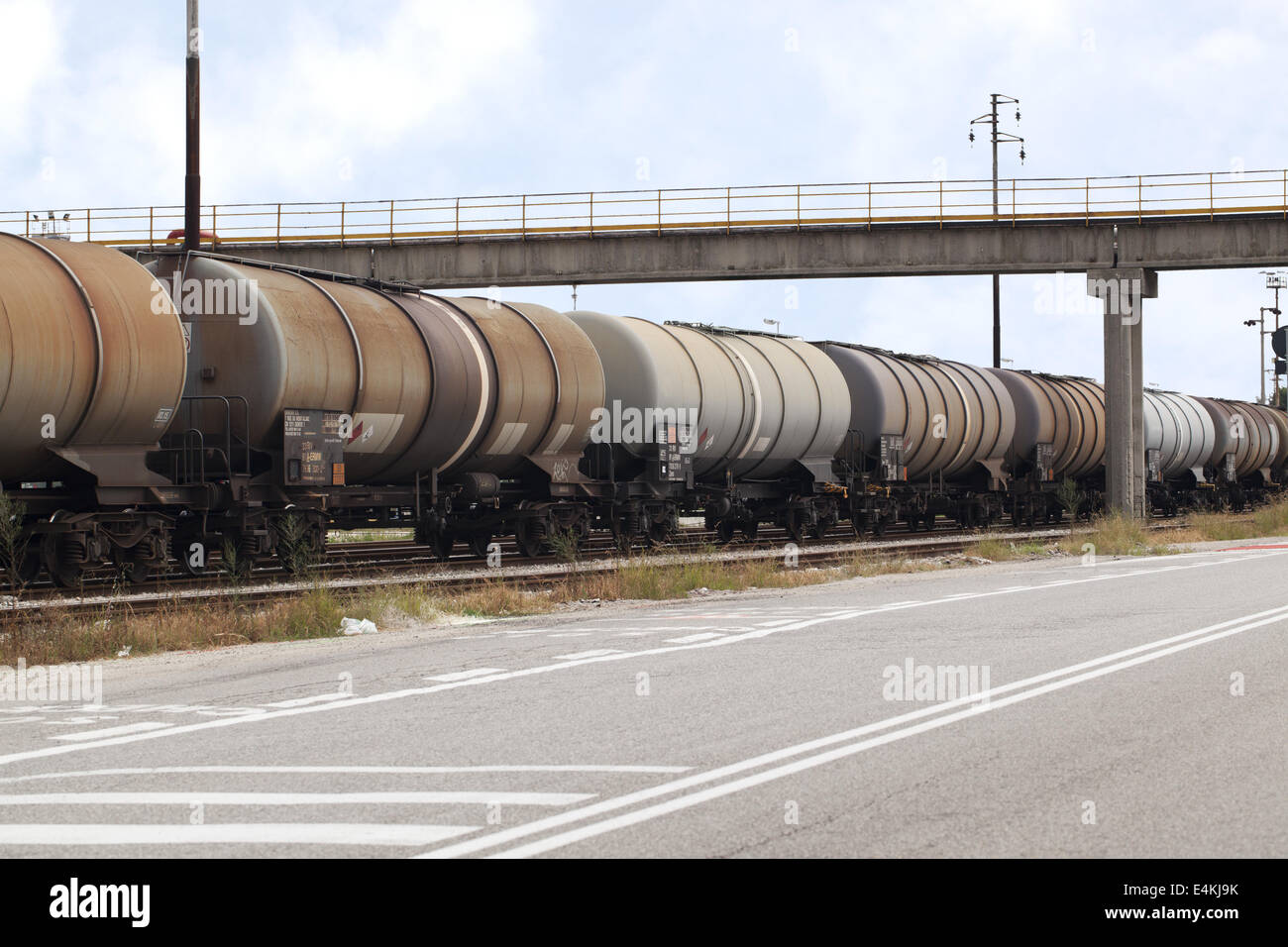 Empty container train hi-res stock photography and images - Alamy