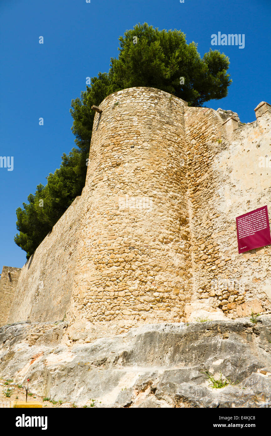 Arabic castle in Denia Spain Stock Photo - Alamy