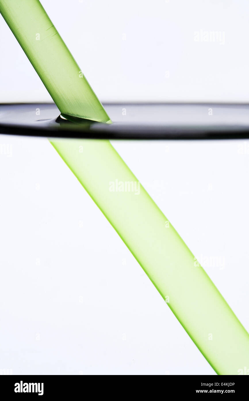 Glass water straw refracted hi-res stock photography and images - Alamy