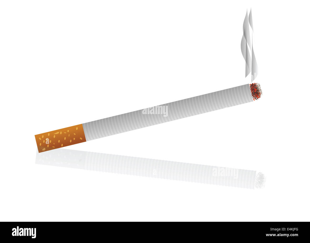 Cigarette isolated on white Stock Photo - Alamy