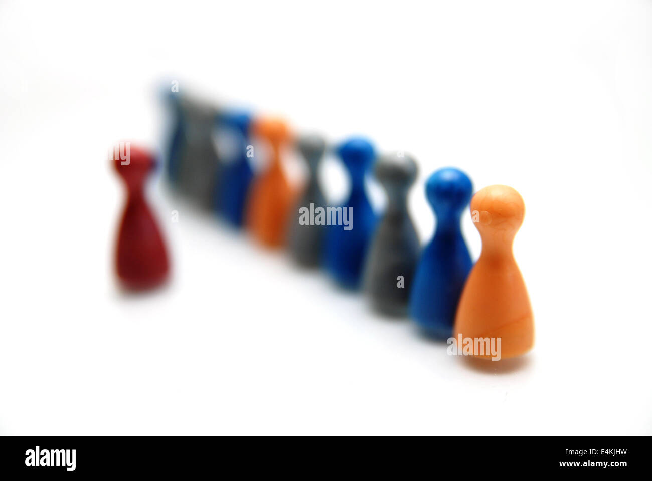 Concept of a multi-colored crowd Stock Photo - Alamy