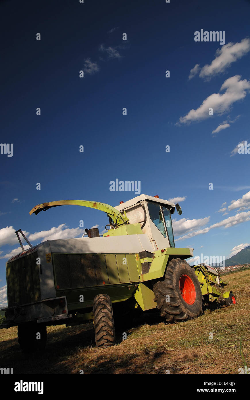 tractor on farm Stock Photo - Alamy