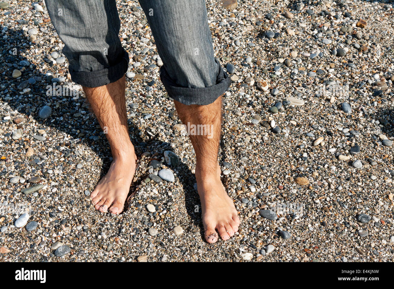 pair of men's feet Stock Photo - Alamy