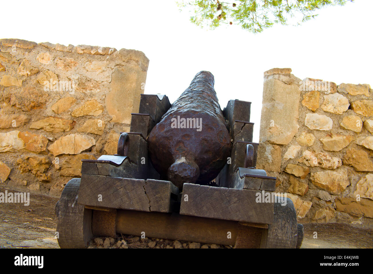 Medieval Canon at morrow, Denia Spain Stock Photo - Alamy