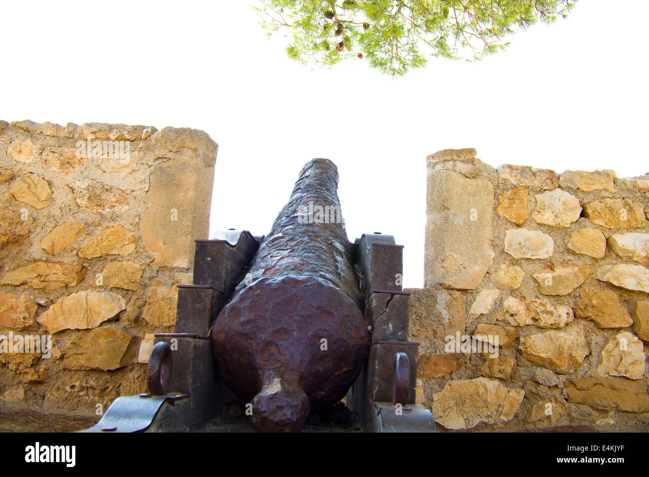 Medieval Canon at morrow, Denia Spain Stock Photo - Alamy