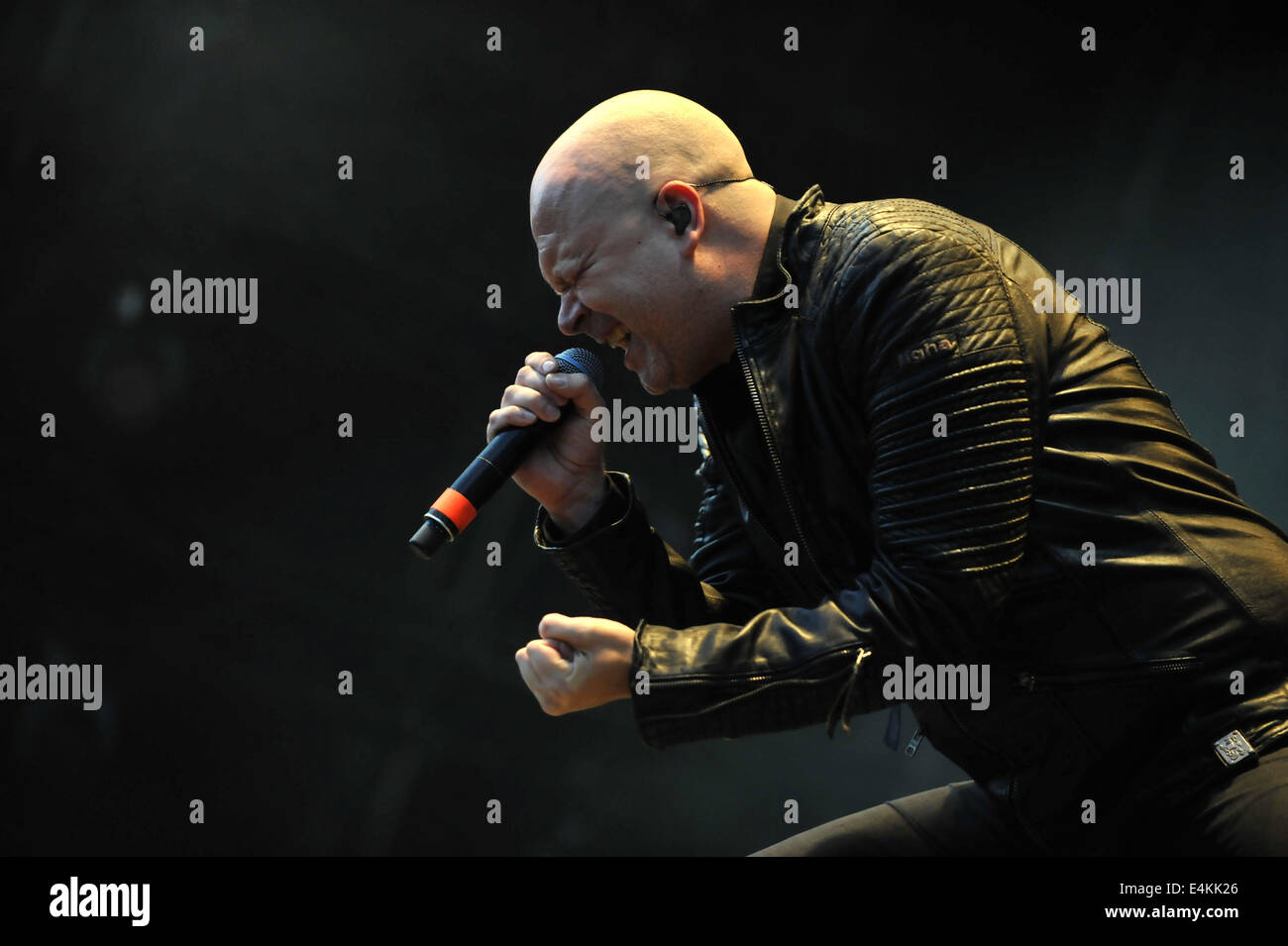 Singer of the German metal band Unisonic Michael Kiske performs at the ...