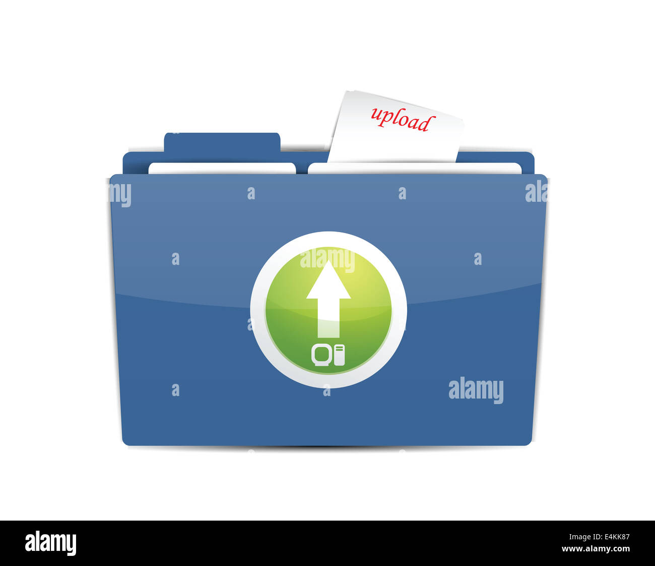 Upload Folder Icon Stock Photo - Alamy