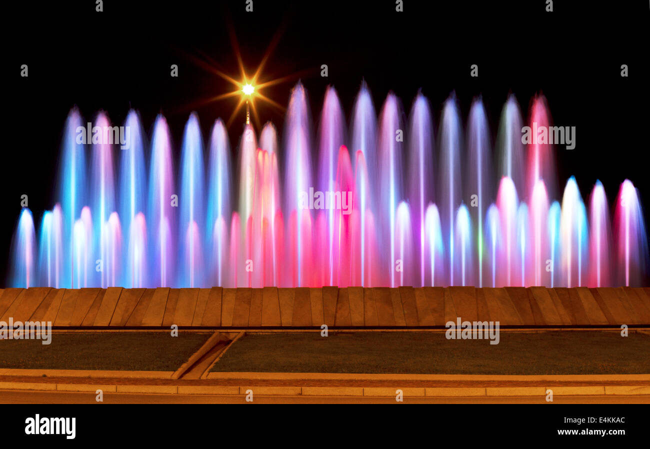 Colored Water Fountain High Resolution Stock Photography and Images - Alamy