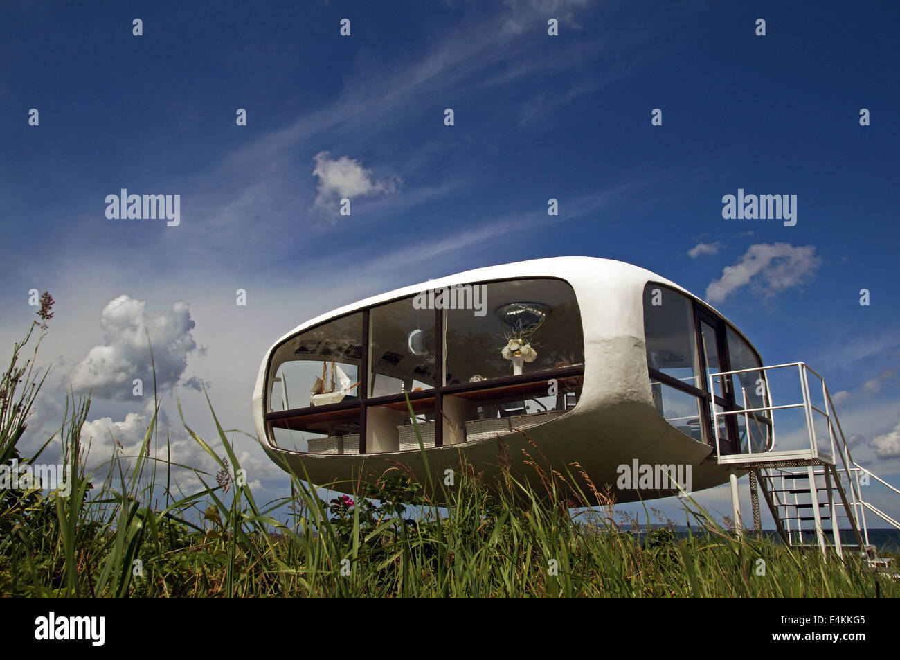 Lifeguard tower Binz Germany Stock Photo - Alamy