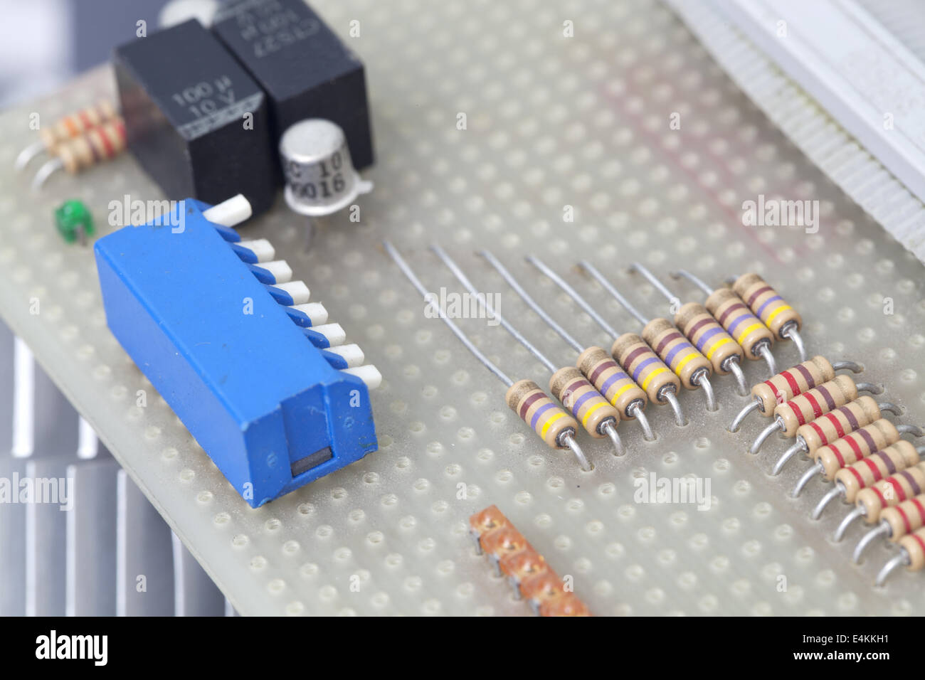 Old electronic circuit Stock Photo - Alamy